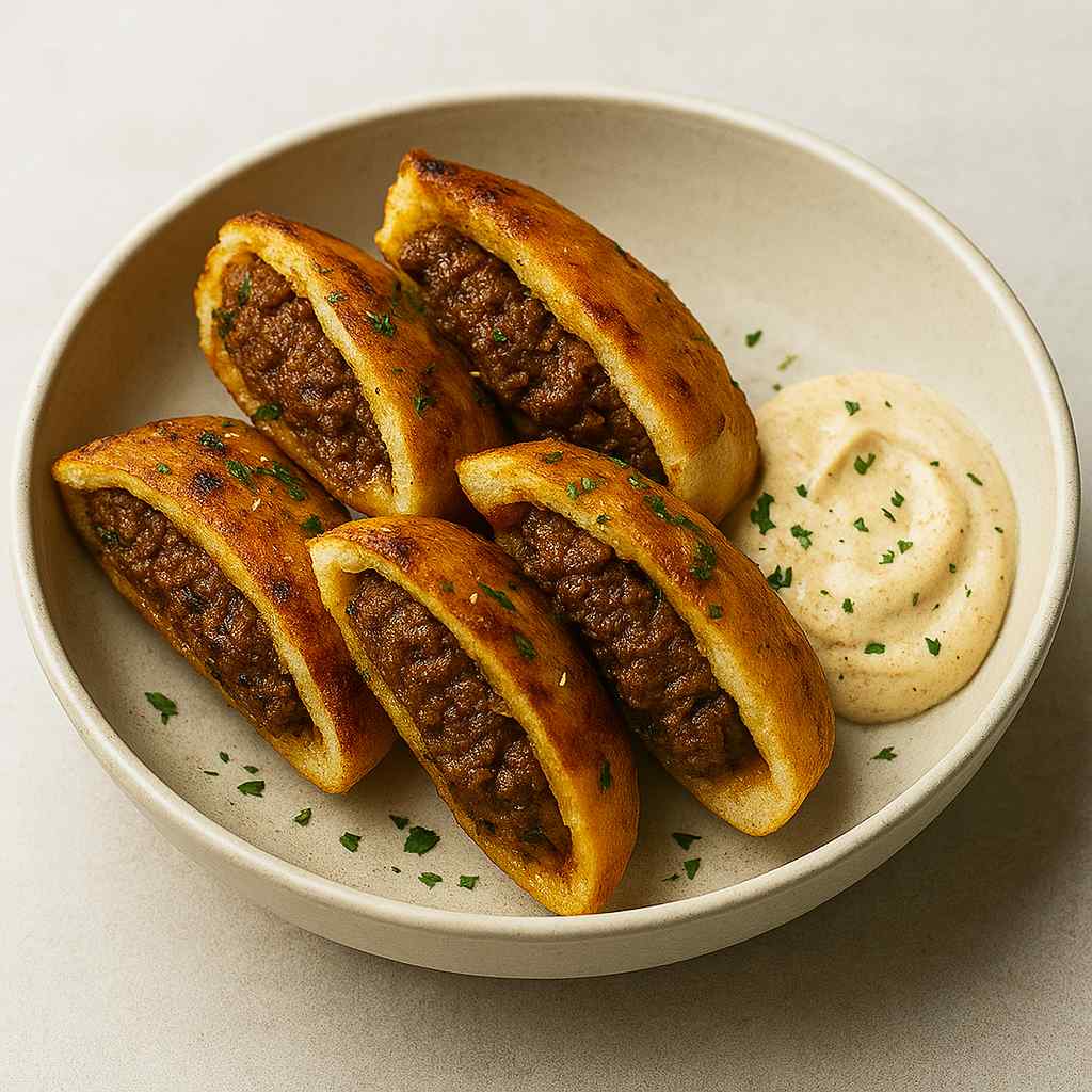 Crispy Arayes—Middle Eastern Meat-Stuffed Pitas