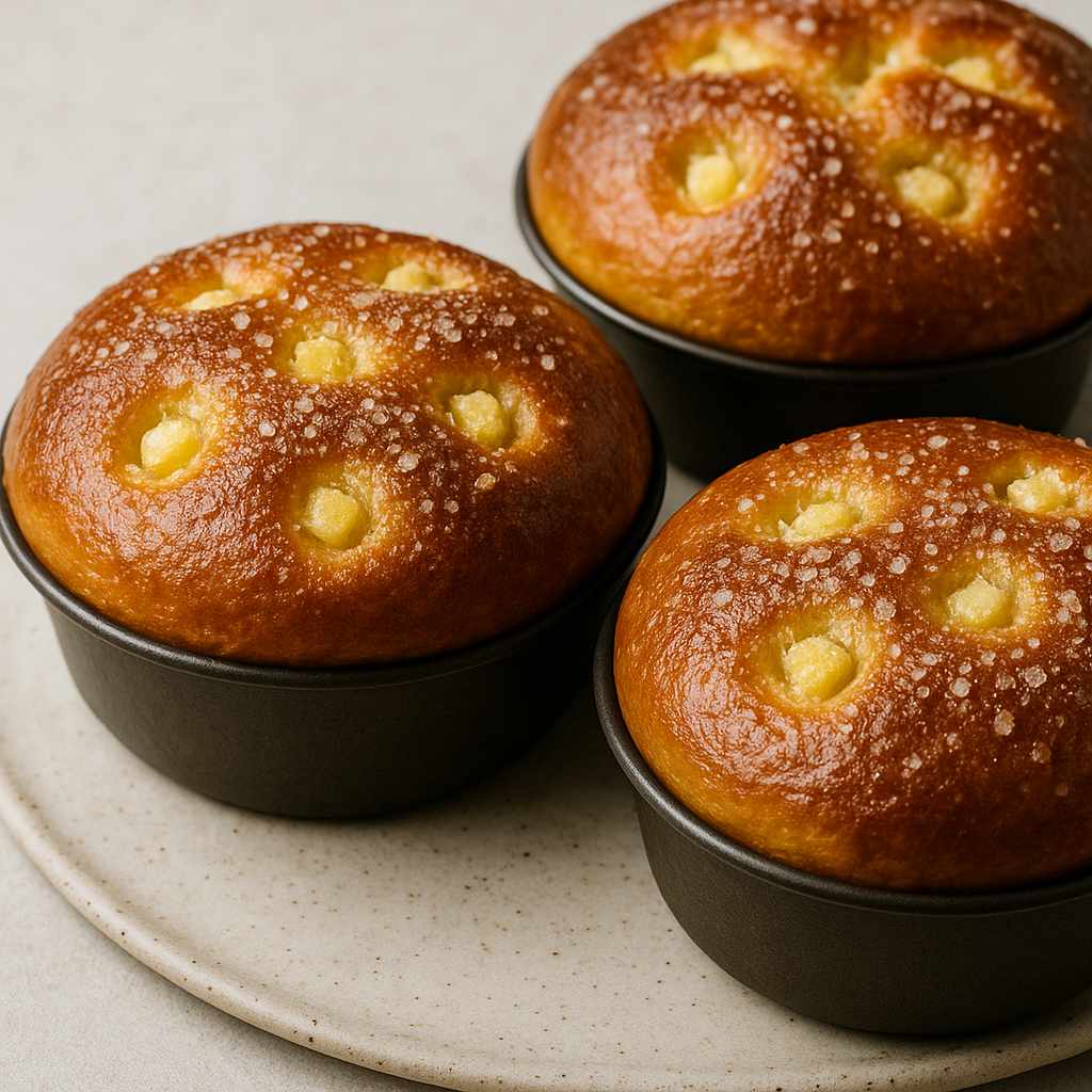 Buttery French Sugar Brioche Loaves