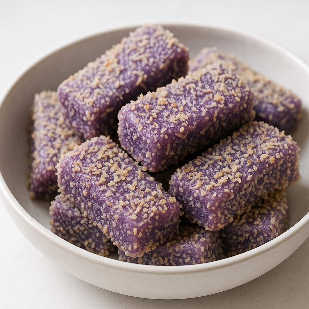 Ube Bars (Filipino Coconut-Coated Butter Cake)