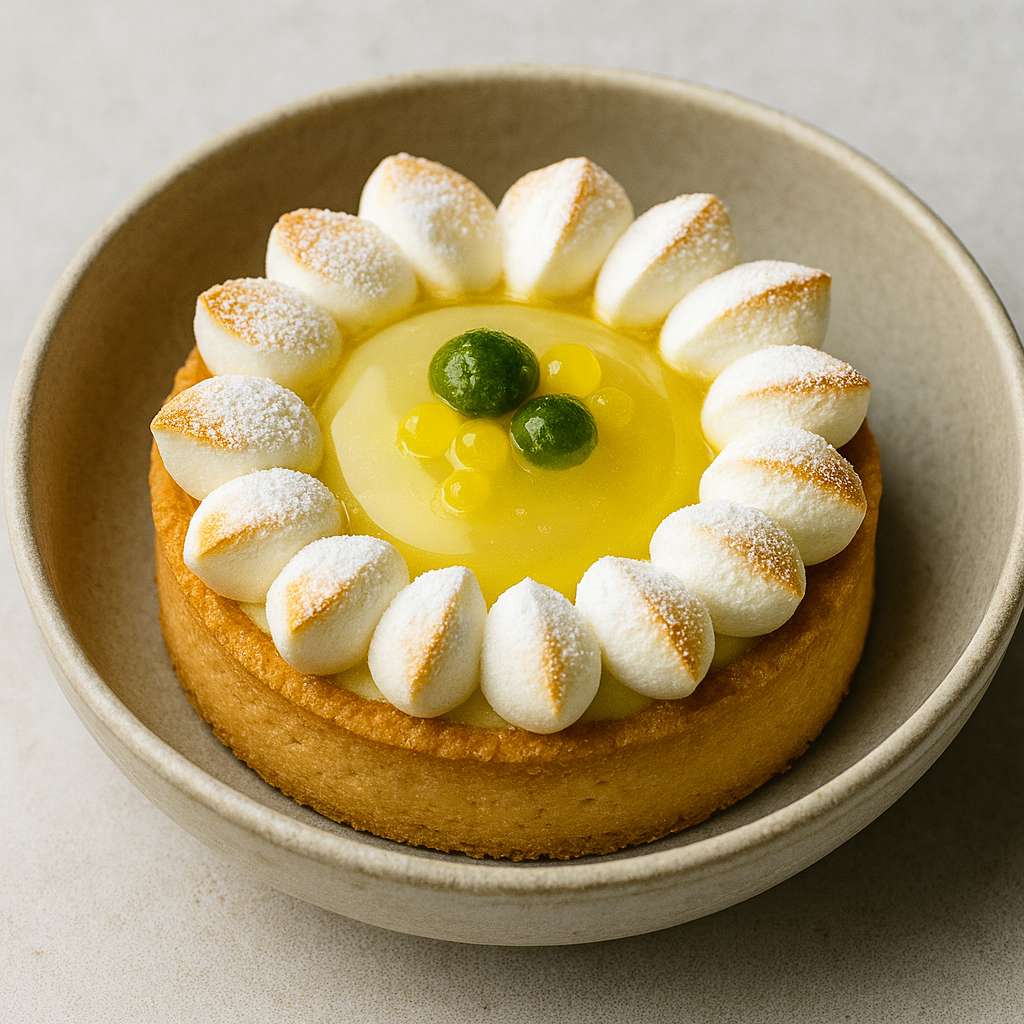 Citrus Flower Lime Tartlets with Lemon Gel