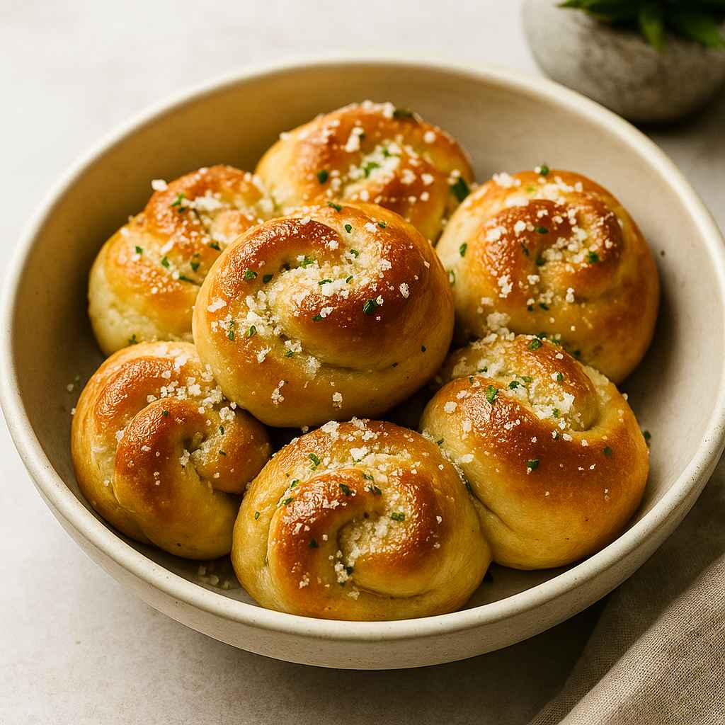 Fluffiest Triple-Garlic Cloud Rolls