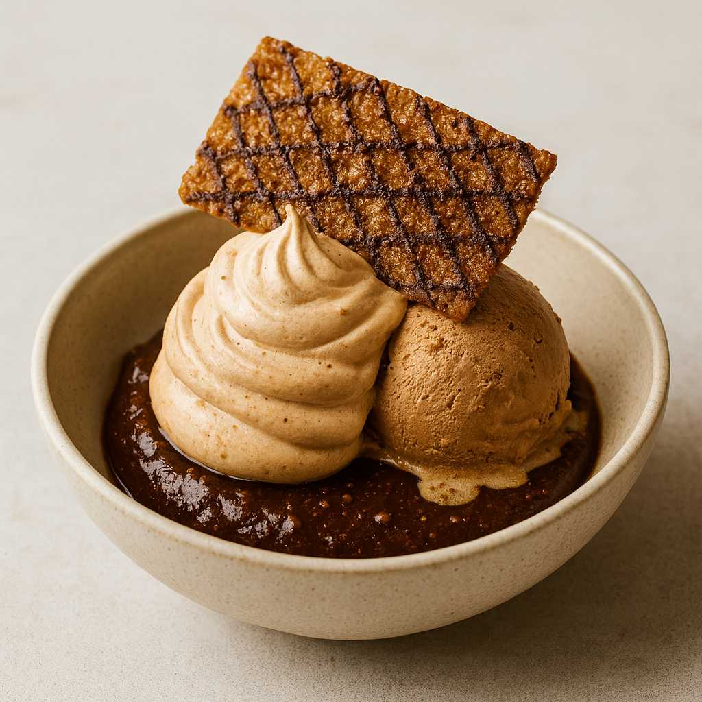 Johor Coffee Dessert Trio with Ice Cream & Wafer