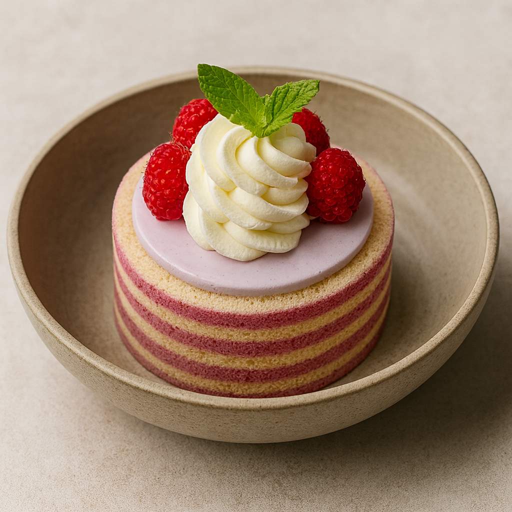 Lavender Raspberry Mousse Cakes — Provence × Alsace