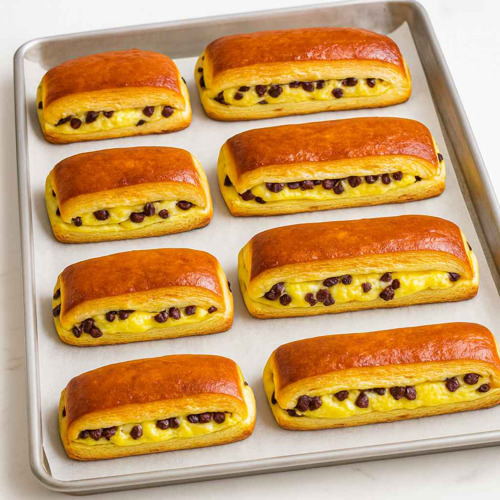 Easy Pain Suisse with Vanilla Custard and Chocolate