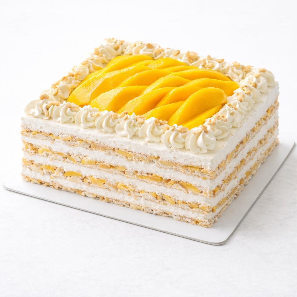 Mango Bene (Cashew Meringue Cream Cake)