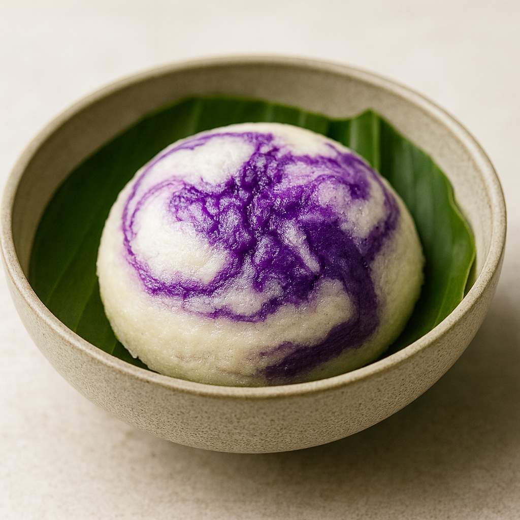 Puto Bigas with Ube Marble