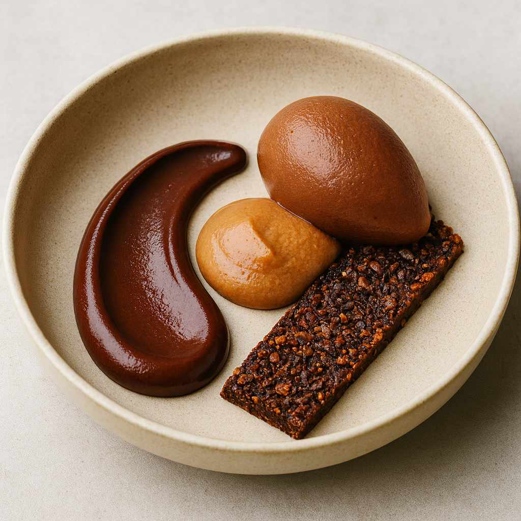 Salted Chocolate with Chestnut Gel & Cocoa Nib Praline