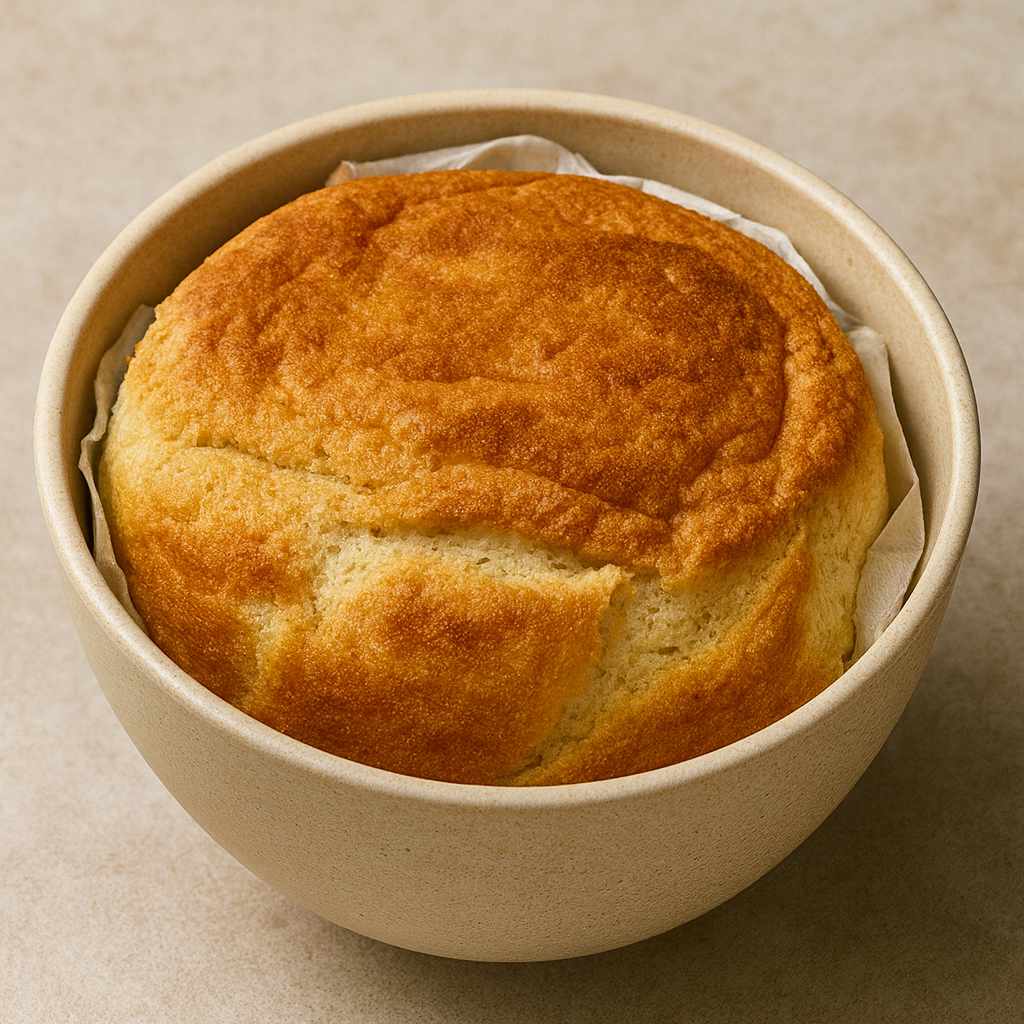 Sunken Honey Cake with Foamy Center