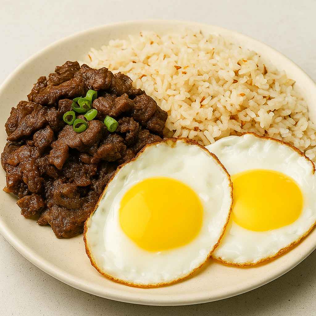 Ultimate Filipino Tapsilog—Garlic Rice, Tapa & Eggs!