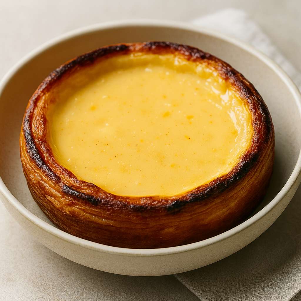 Vanilla Puff Pastry Brioche Flan Tarts