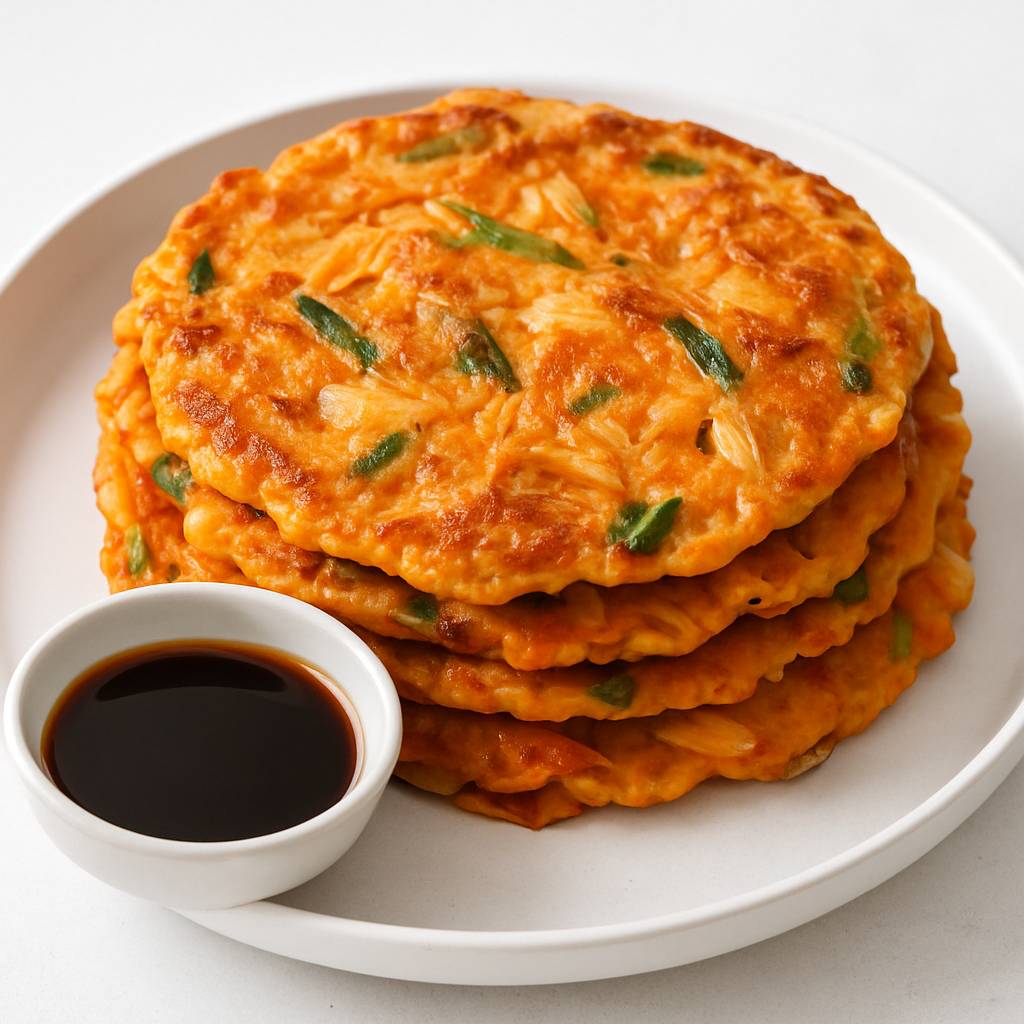 Crispy Vegan Kimchi Pancakes 🥢—Korean-Style Savory Perfection